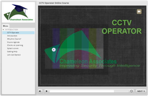 CCTV Security Online Training from Chameleon Associates
